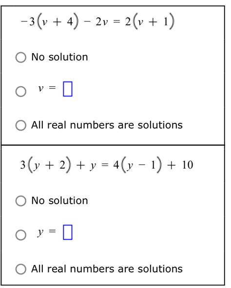 Solved All Real Numbers Are Solutions Math