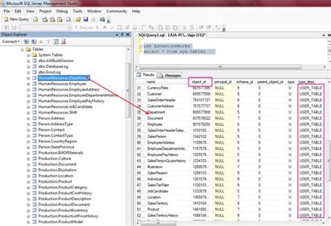 Database Objects Information Using SQL Query In SQL Server