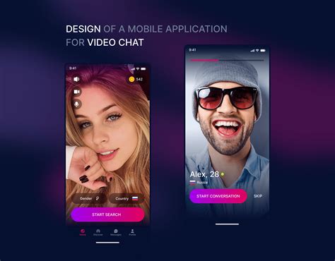 Video Chat Uxui Design Mobile App Behance