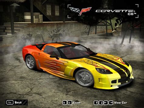 Need For Speed Most Wanted Chevrolet Corvette C6 500 Kmh Nfscars