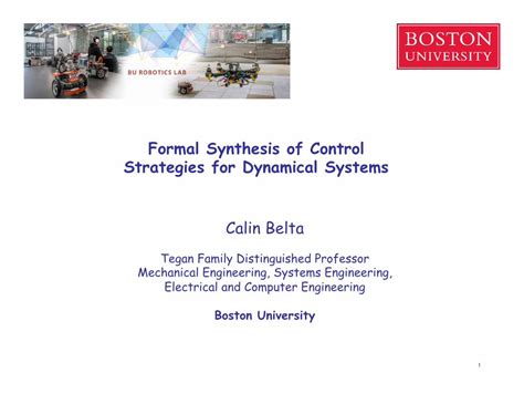 Pdf Formal Synthesis Of Control Strategies For Dynamical · Formal Synthesis Of Control