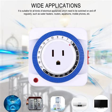 Home Smart Timer Switch Socket 24 Hour Cycle Timin Grandado