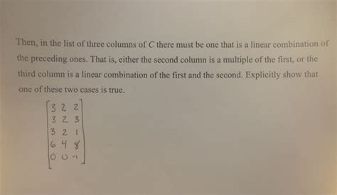 Solved Then In The List Of Three Columns Of C There Must Be Chegg Com