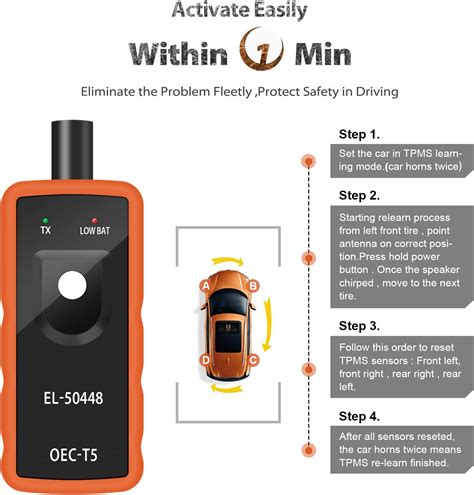 Buy JDIAG EL TPMS Relearn Tool For GM Auto Tire Pressure Monitor System Sensor Activation