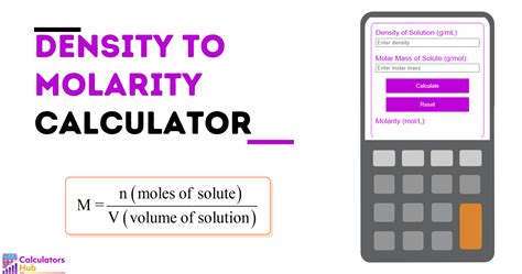 Density To Molarity Calculator