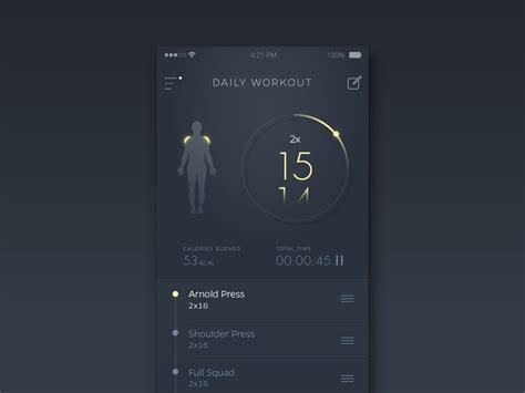 Fitness Tracker Web App Design Daily Ui