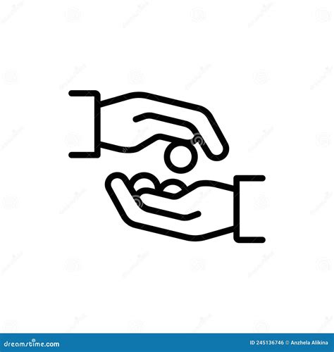 Zakat Muslim Tradition Line Color Icon Isolated Vector Element Stock Vector Illustration Of