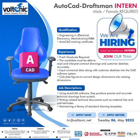 Autocad Draftsman Intern Required