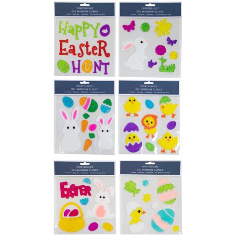 Double Sided Easter Gel Window Clings 6ct Michaels