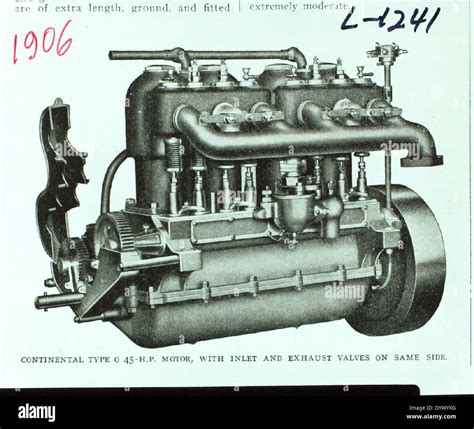 This Image Shows An Early Continental Motors Engine Commonly Used In
