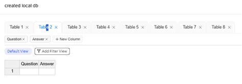 creating a new row in created local db questions about thunkable