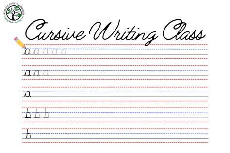 Youth Cursive Writing Class At The Lander Library County 10