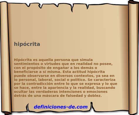 Significado De Hipócrita