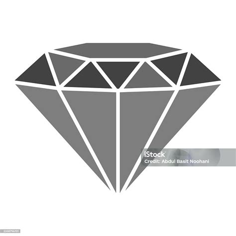 라운드 컷 플랫 솔리드 스타일 깨끗한 면이 있는 클래식 원형 다이아몬드 아이콘으로 결혼 반지 그래픽 보석 일러스트레이션 및 고급