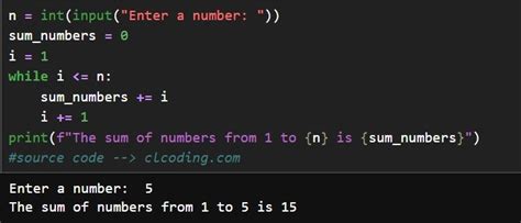 Write A Python Program That Asks The User For A Number N And Calculates The Sum Of All Numbers