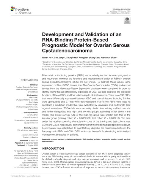 Pdf Development And Validation Of A Nomogram Risk Prediction Model For Malignancy In