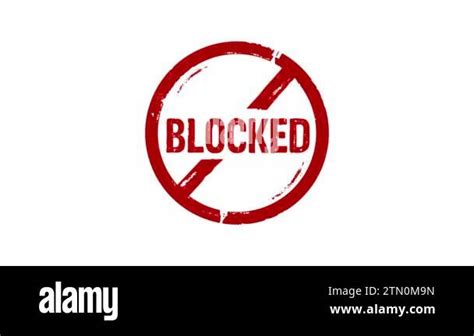 Blocked Stamp And Hand Stamping Impact Isolated Animation Permitted