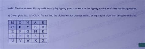 Solved Note Please Answer This Question Only By Typing Your Chegg
