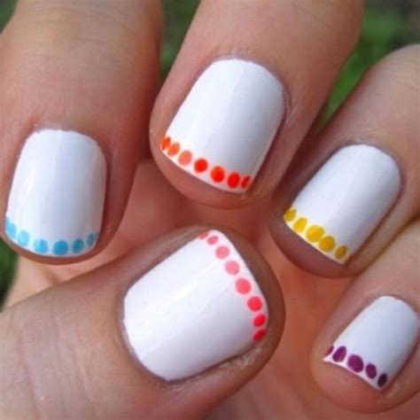 8 Easy Nail Art Ideas For Summer Dots Nails Simple Nails Simple