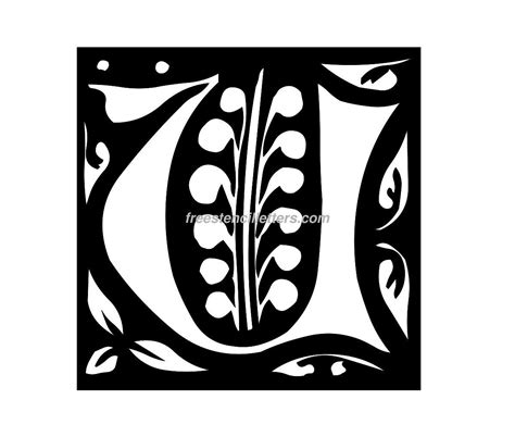 Print U Letter Stencil Free Stencil Letters