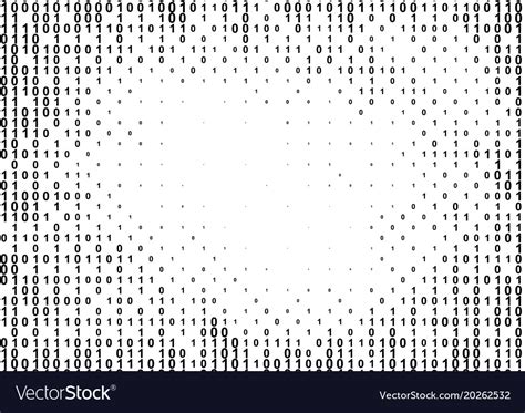 Binary Computer Code Halftone Pattern Royalty Free Vector