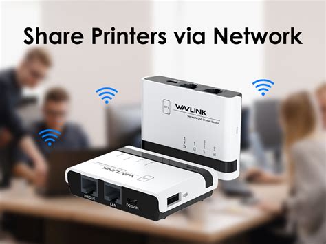 Wavlink Usb Wireless Print Server Wifi Printer Server With 10 100mbps Lan Bridge 480mbps Usb2 0
