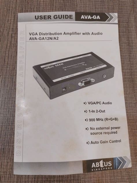 Vga Distribution Amplifier With Audio Computers And Tech Parts And Accessories Monitor Screens On