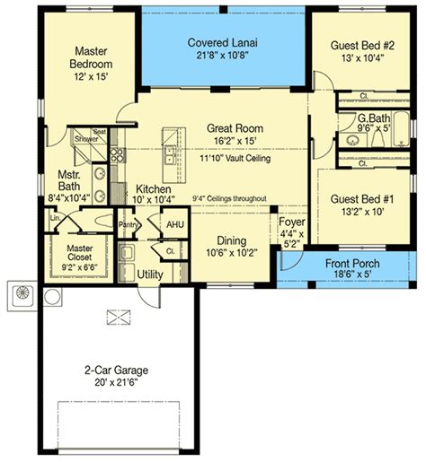 Plan 33229zrx 1550 Square Foot Split Bedroom One Story House Plan
