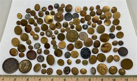 Lot Detail A Mix Of Brass Buttons