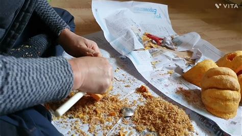 호박 껍질 깍기 Youtube