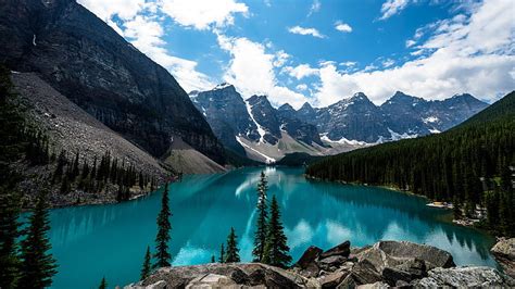 HD wallpaper: Downstream Scenery at McNallie Creek, canada, landscape ...