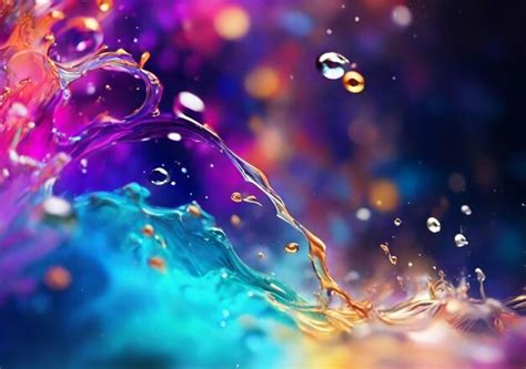 Colorful Splash Art Abstract Background Premium Ai Generated Image