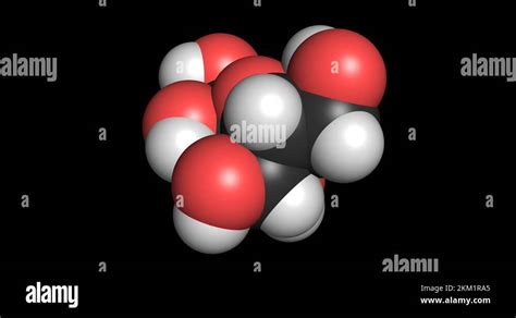 Fructose Molecule 3d Render Chemical Structure 4k Seamless Loop Stock Video Footage Alamy