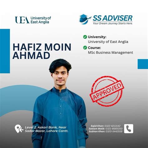 Ss Adviser On Linkedin Congratulations Moin Ahmad University Of East Anglia