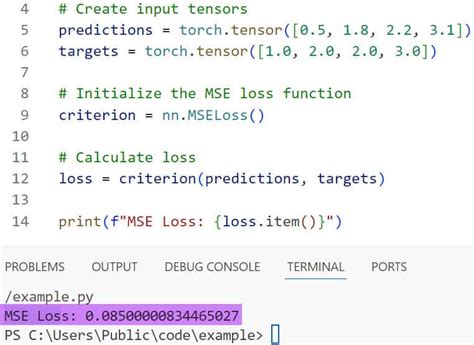 Pytorch Mseloss