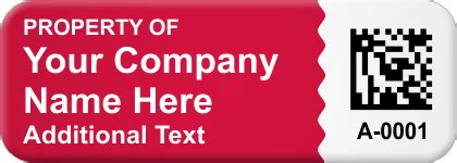 2D Barcode Labels MyAssetTags Com