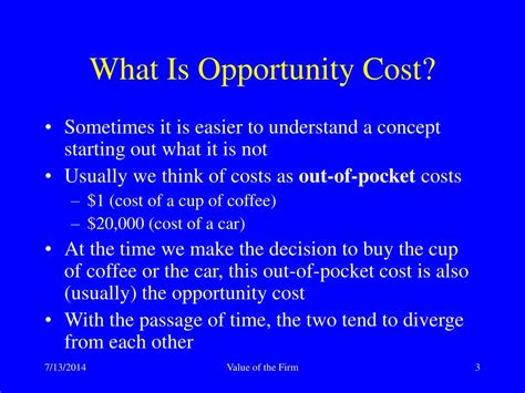 Ppt Opportunity Cost Profits And Value Powerpoint Presentation Free Download Id1706987
