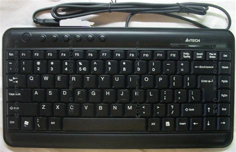 A4tech Mini X Slim Keyboard Kl 5 Usb Black Aerocooler