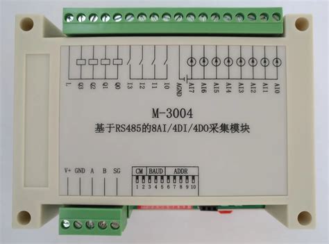 Rs485 Data Acquisition Module 8ai4di4do Modbus Rtu Communication