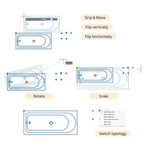 Dynamic Blocks Autocad Furniture Interior Design Drafting Etsy