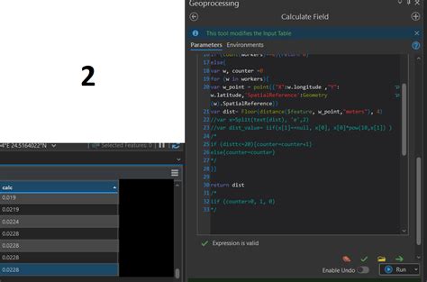 Arcade Function Distance Gives Values Below Zero Esri Community