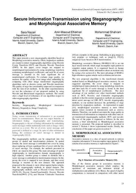 Pdf Secure Information Transmission Using Steganography And