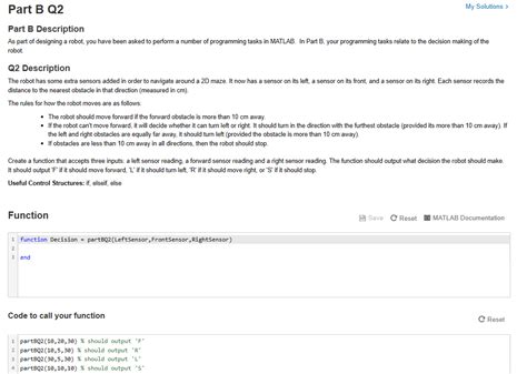 Solved Part B Q My Solutions Part B Description As Part Chegg Com