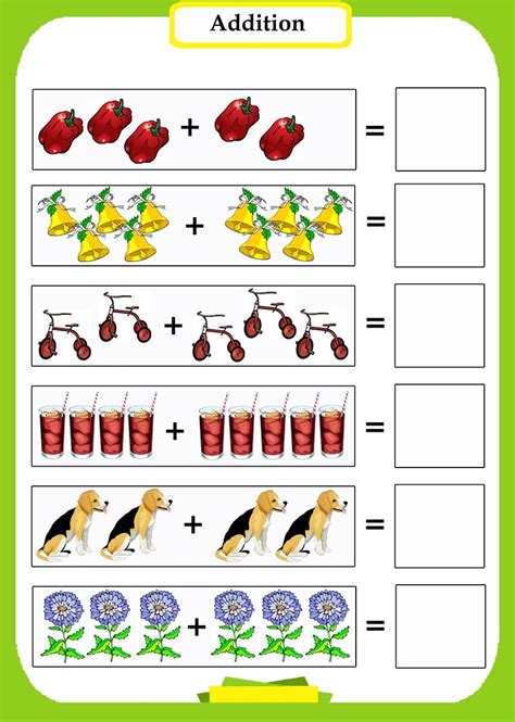 Kindergarten Math Activity Sheets