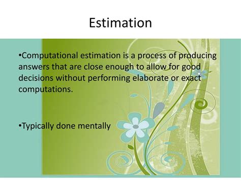 Ppt Chapter 10 Computation Methods Calculators Mental Computation
