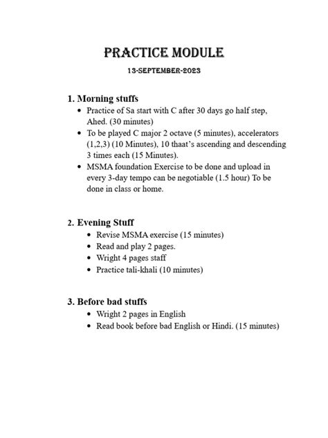 practice module pdf