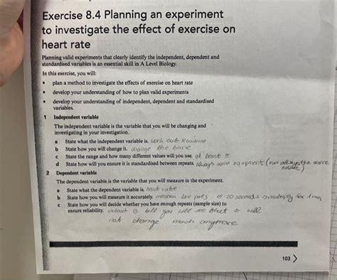 solved exercise 8 4 planning an experiment to investigate