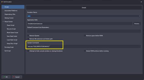 Fixing Command Line Parameters In Launchbox Emulation Launchbox Community Forums