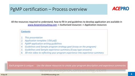 Pmi Pgmp Application Development Pdf Resume Writing And Advice
