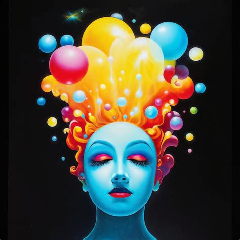 Ilustraci N Digital De Una Chica Hermosa Con Una Cabeza Grande Ilustraci N Digital De Un Hermoso